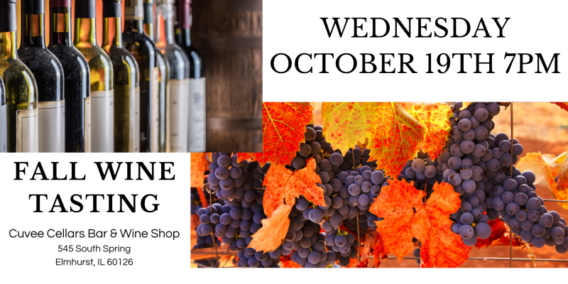 TONIGHT! TICKETS STILL AVAILABLE! Fall Wine Tasting At Cuvee Cellars ...