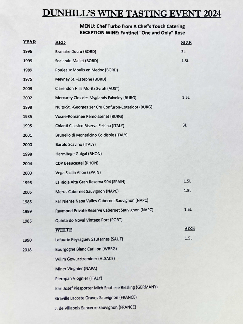 The Dunhill Companies And Fields Auto Group Benefit Wine Tasting ...