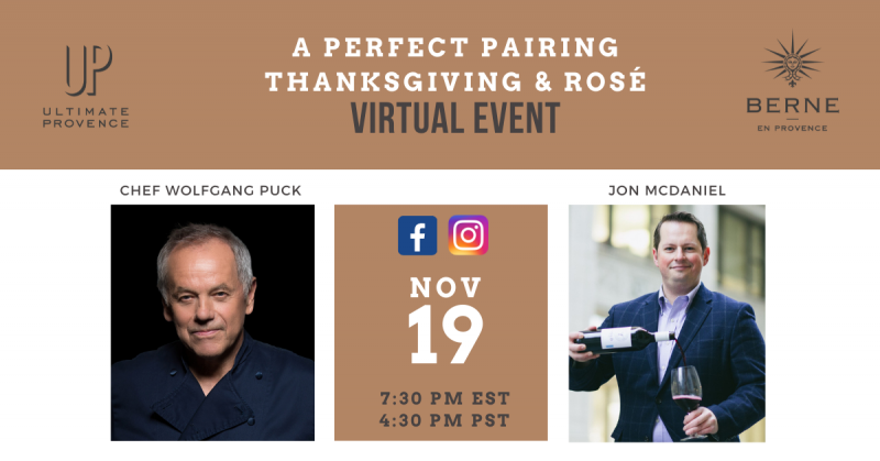 Thanksgiving Ros With Chef Wolfgang Puck Sommelier Jon McDaniel ...